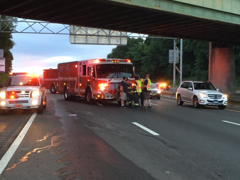 POTENTIALLY HAZARDOUS MATERIALS EJECTED FROM ROLLED OVER VEHICLE ...